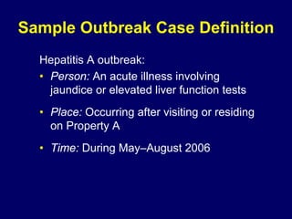 Outbreak investigation steps | PDF