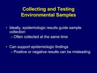 Outbreak investigation steps | PDF