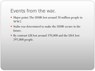 Outbreak of the Cold War | PDF