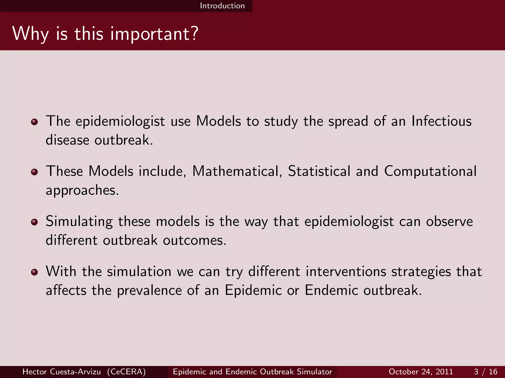 Outbreak Simulator First Presentation | PDF | Infectious Diseases ...