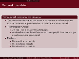Outbreak Simulator First Presentation | PDF | Infectious Diseases ...