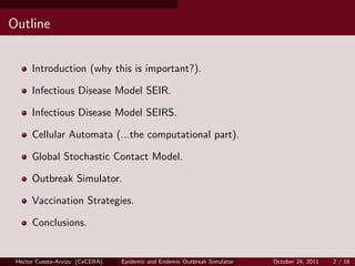 Outbreak Simulator First Presentation | PDF | Infectious Diseases ...