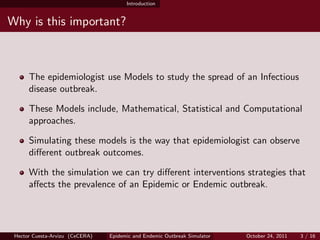 Outbreak Simulator First Presentation | PDF | Infectious Diseases ...