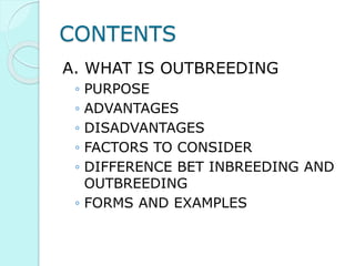 Outbreeding | PPTX