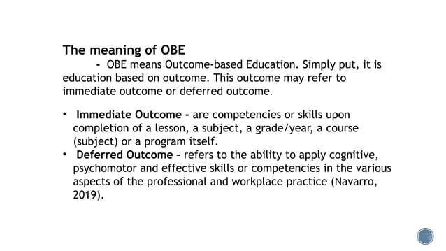 OUTCOME-BASED-EDUCATION-OBE-AND-ASSESSMENT-REPORT-1.pptx | Educational ...