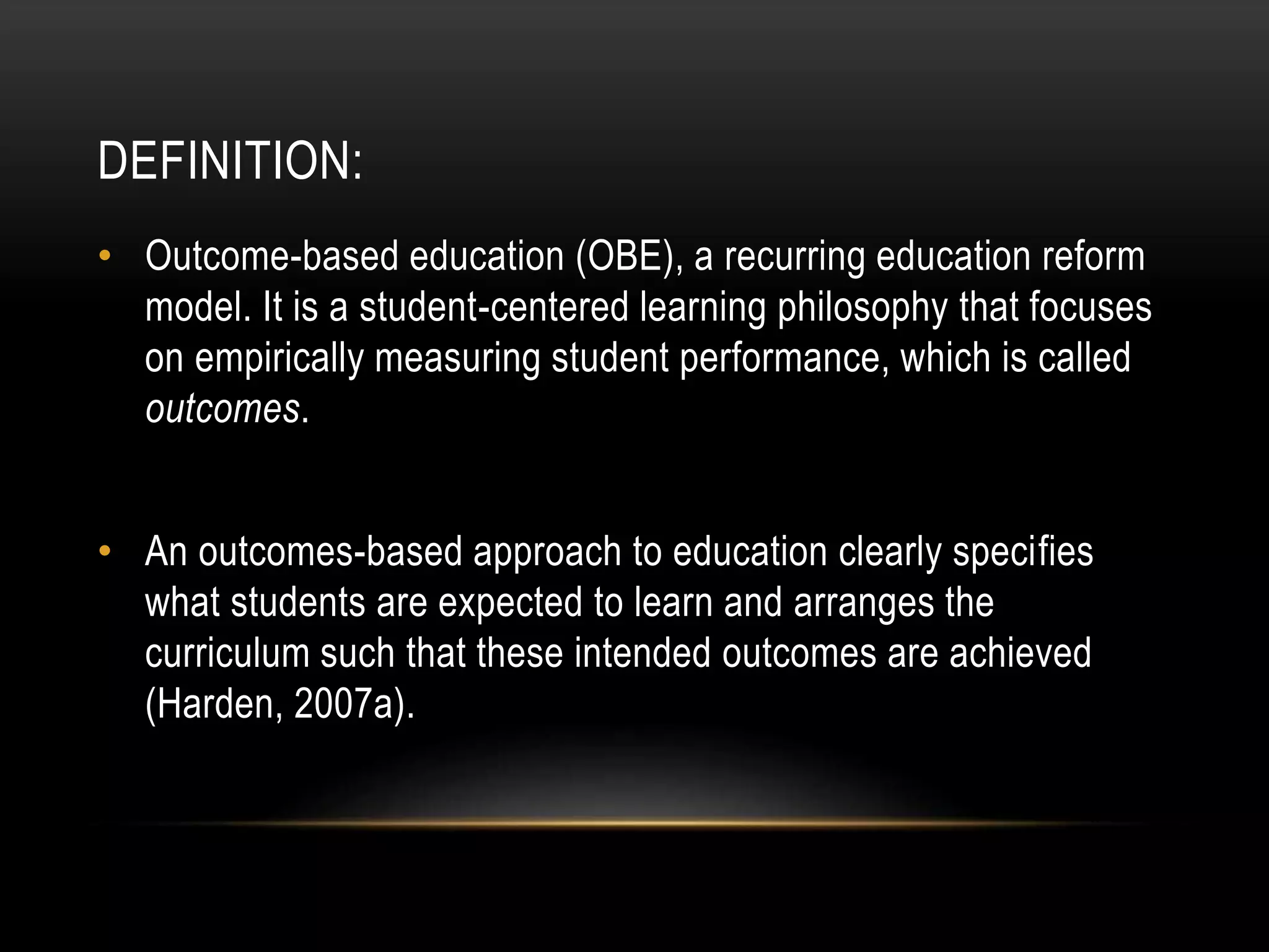 Outcome based education | PPTX