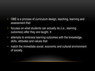 Outcome based education | PPTX