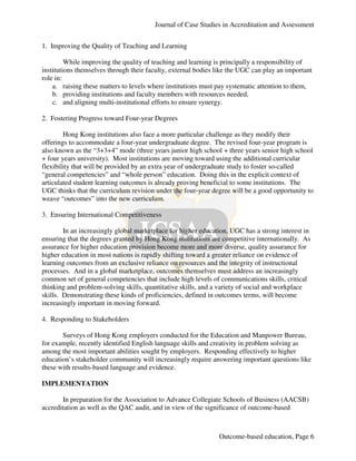 Outcome based education and student learning in managerial | PDF