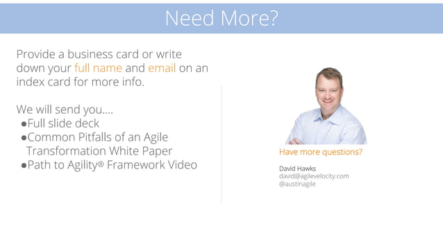 Path To Agility Outcome Driven Transformation At Lean Agile Digital Transformation Learning