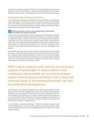 Outcome-Focused IT Delivery: The Next Step in the Continuous ...