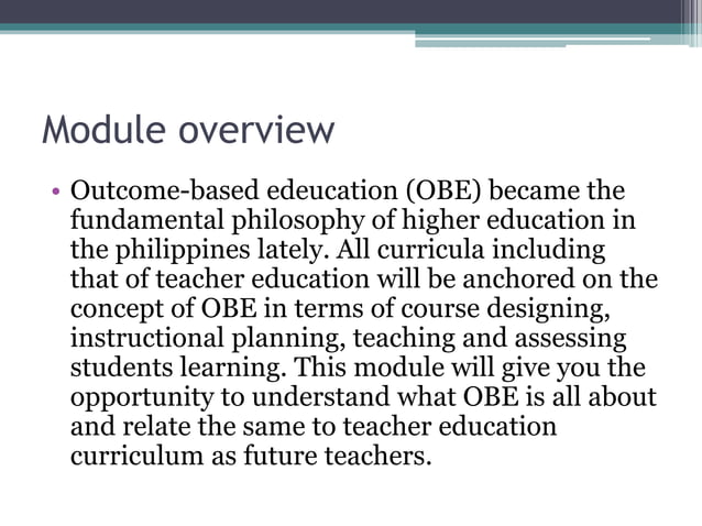 Outcome based education | PPT
