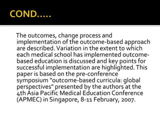 Outcome based education | PPTX