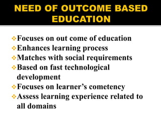 Outcome based education | PPTX