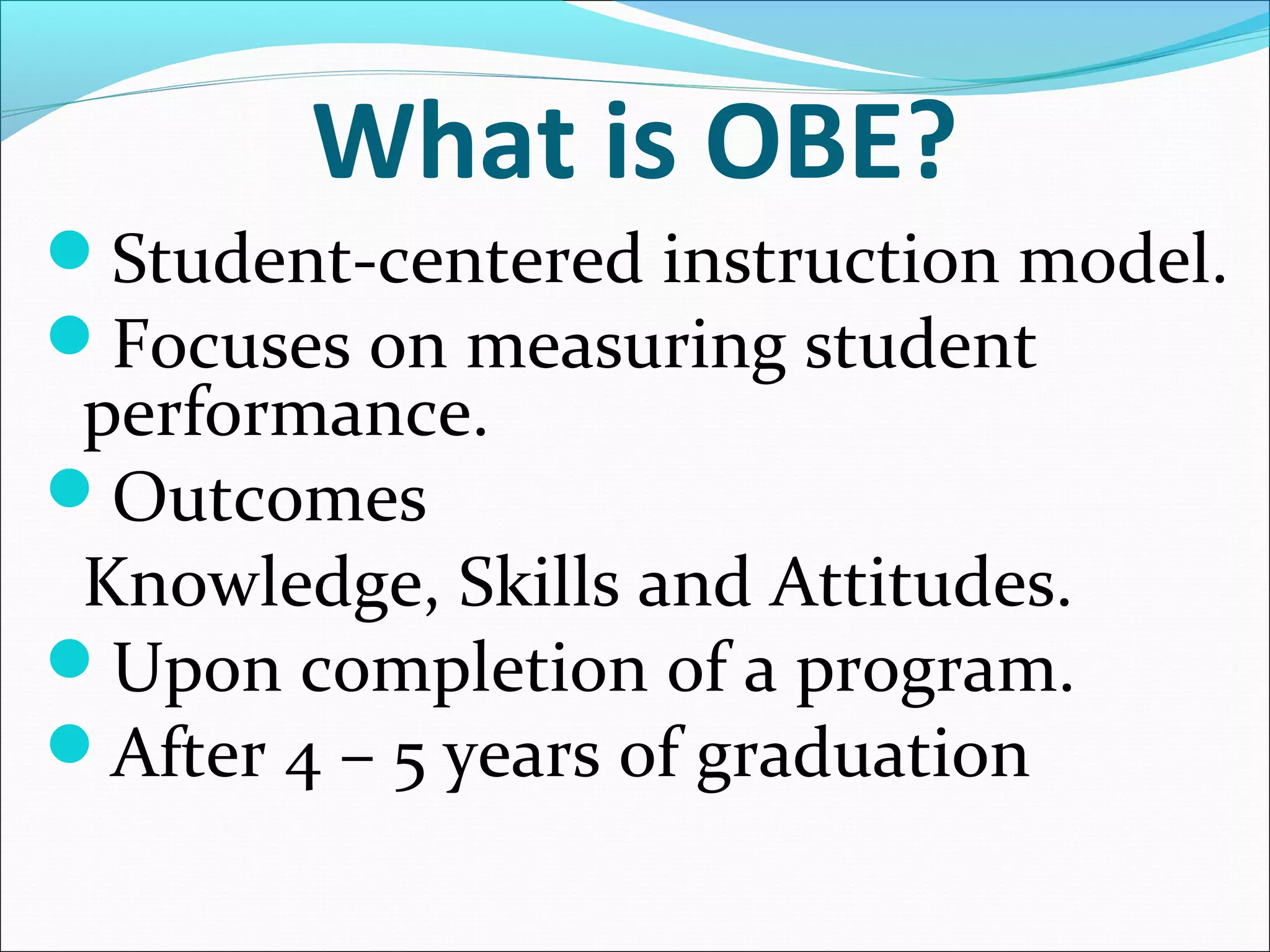 Outcome based education | PPT