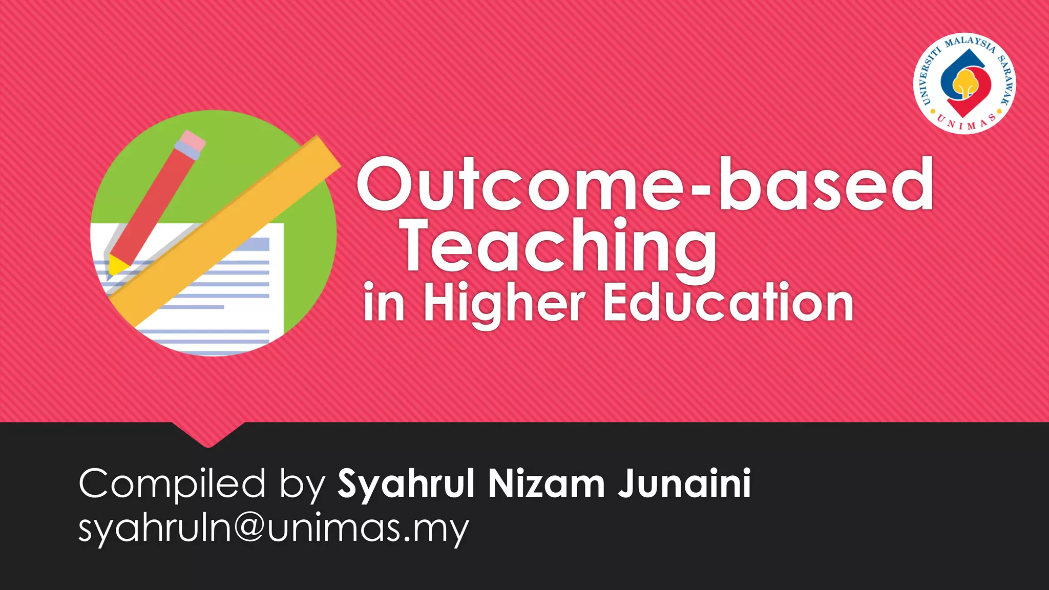 Outcome-based teaching in higher education | PPT