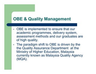 Outcome Based Education (OBE) in Higher education.pptx