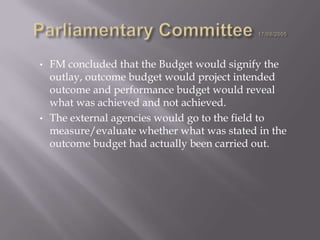 Outcome budget | PPTX