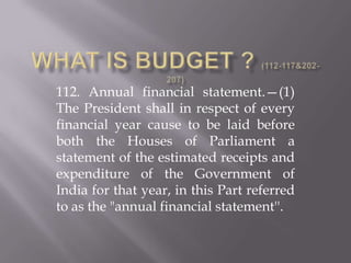 Outcome budget | PPT