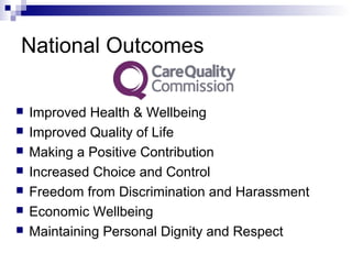 Outcomes focused support planning | PPT