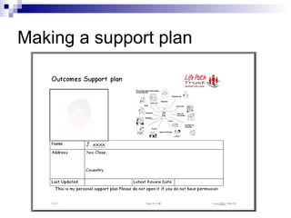 Outcomes focused support planning | PPT