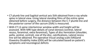 outcome for lumbar canal stenosis.pptx | Free Download