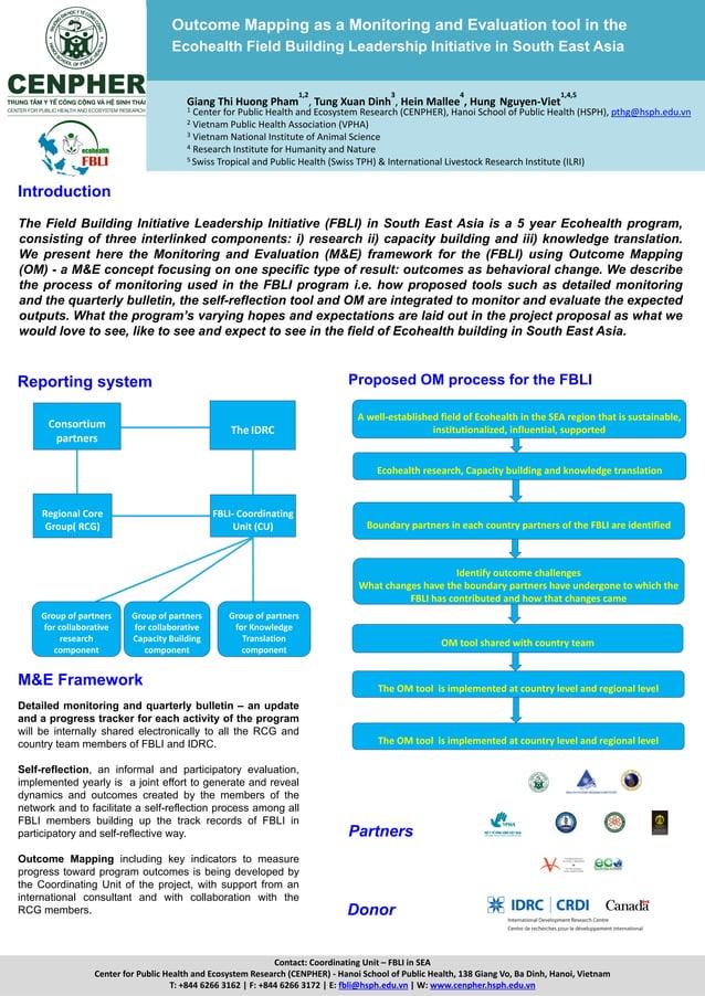 Outcome Mapping as a monitoring and evaluation tool in the Ecohealth ...