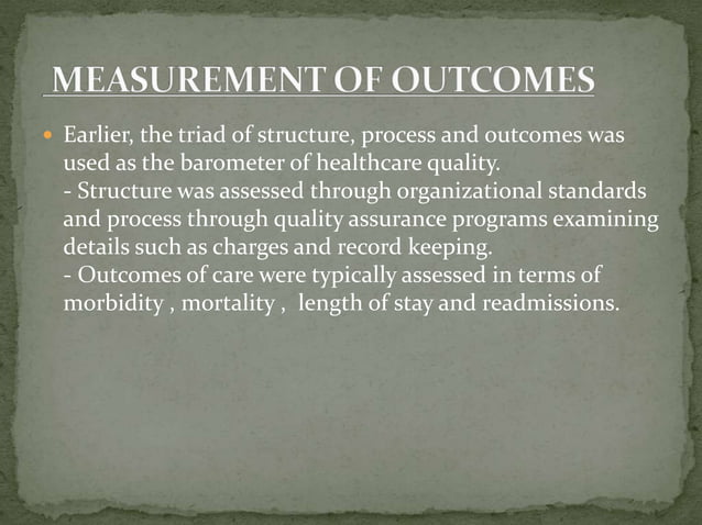 Outcome measures and their importance in physiotherapy practice and ...