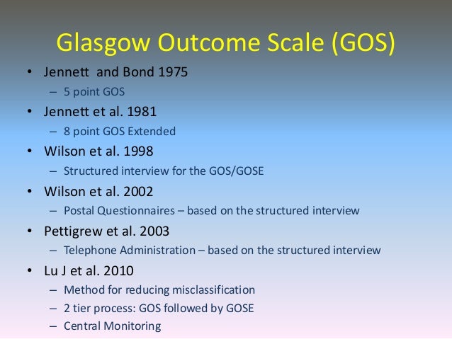 Outcome Measures for Traumatic Brain Injury