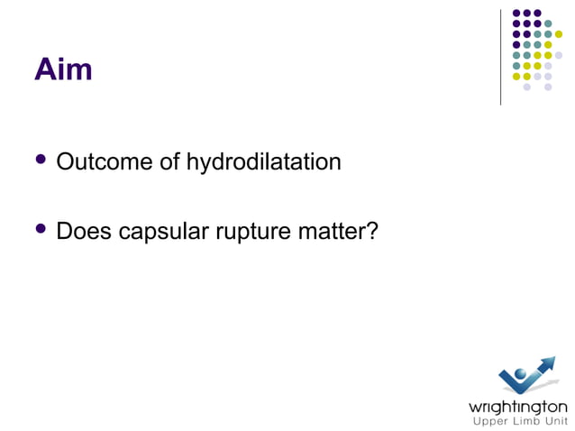Hydrodilatation for frozen shoulder | PPT