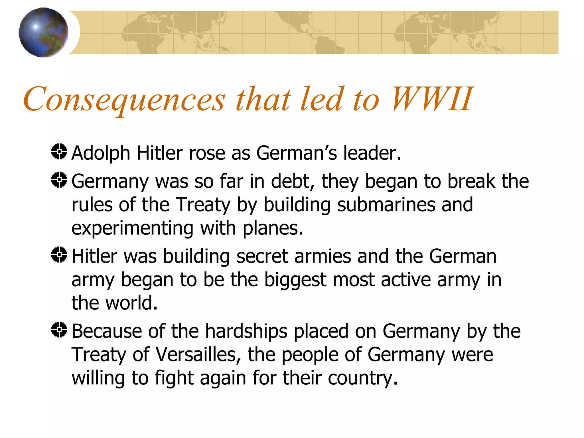 Outcome of World War I | PPT