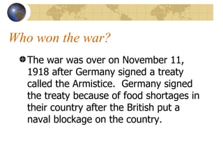 Outcome of World War I | PPT
