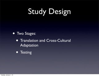 Cross Cultural Adaptation | PDF | Medical Health