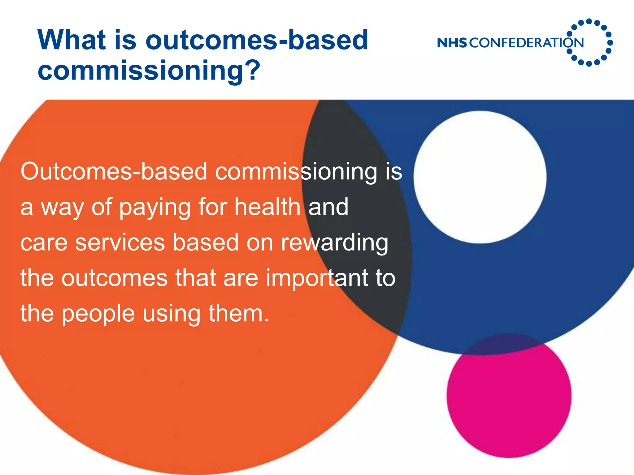 Outcomes based-commissioning | PPTX