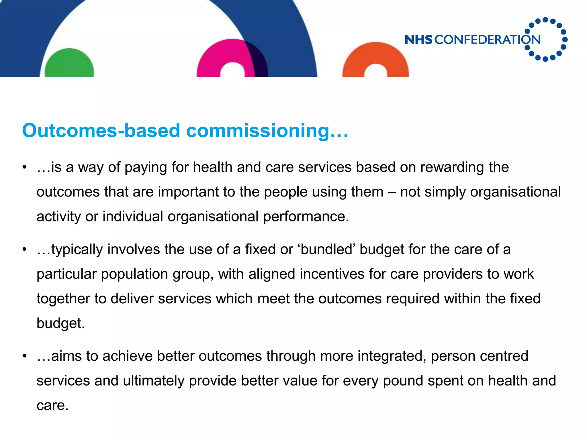 Outcomes based-commissioning | PPTX
