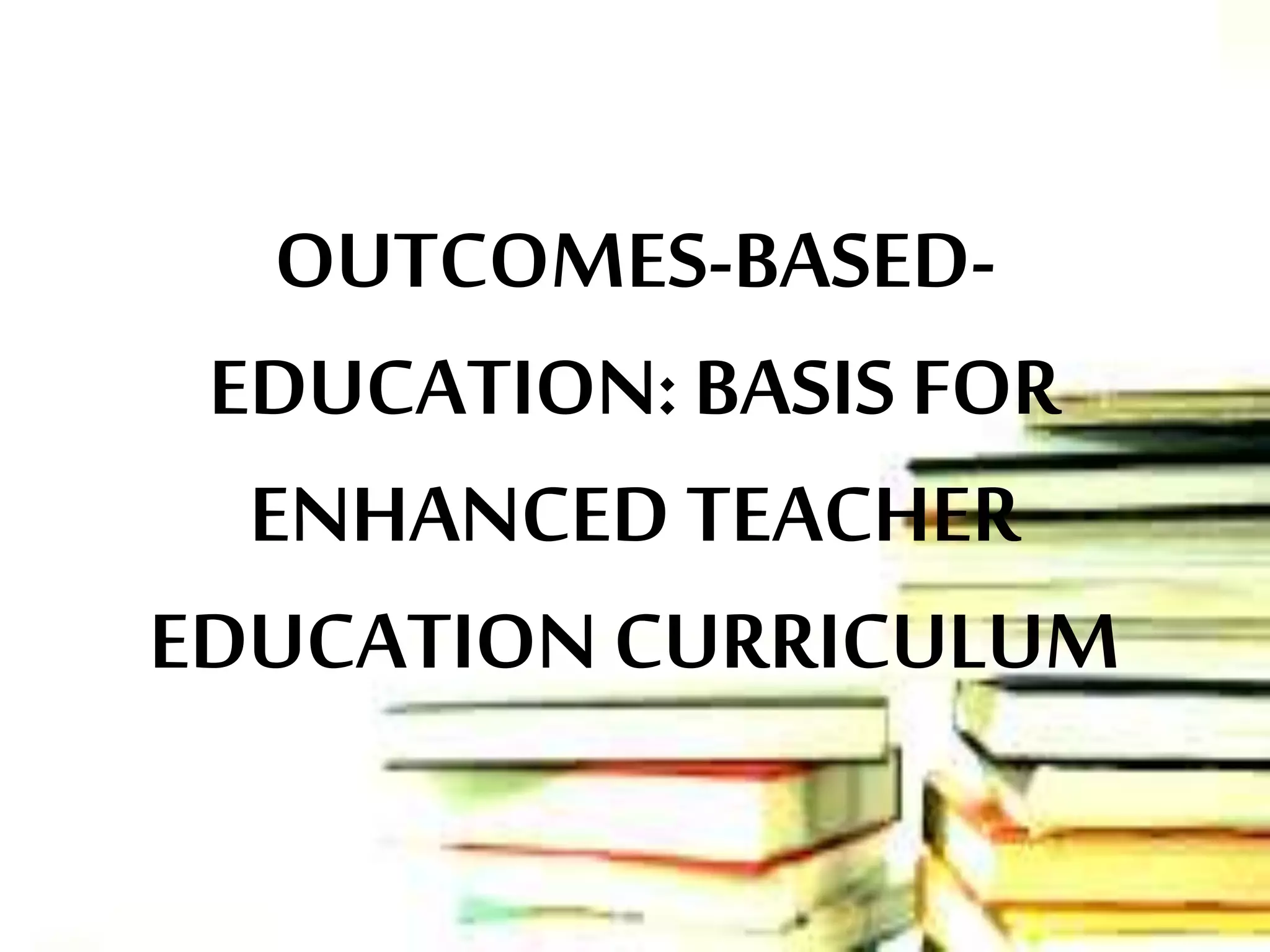 Outcomes Based-Education | PPTX