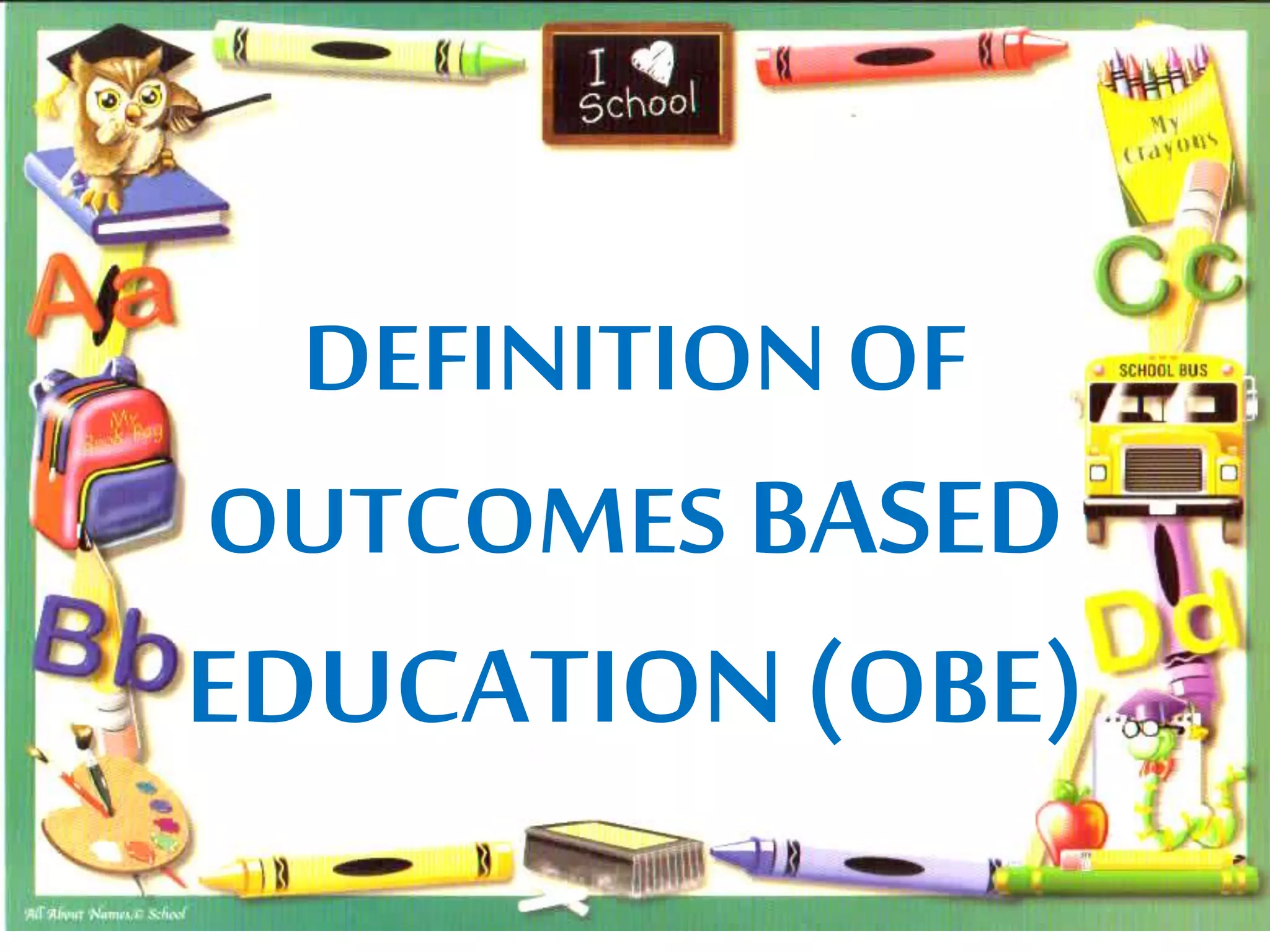 Outcomes Based-Education | PPTX