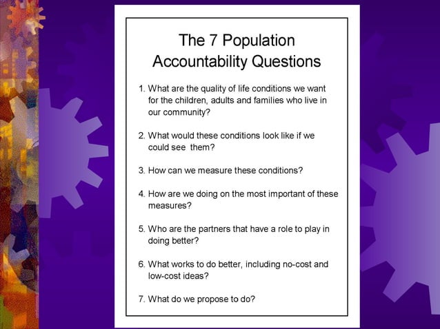 Outcomes based accountability in a nutshell | PPT