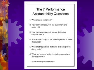 Outcomes based accountability in a nutshell | PPT