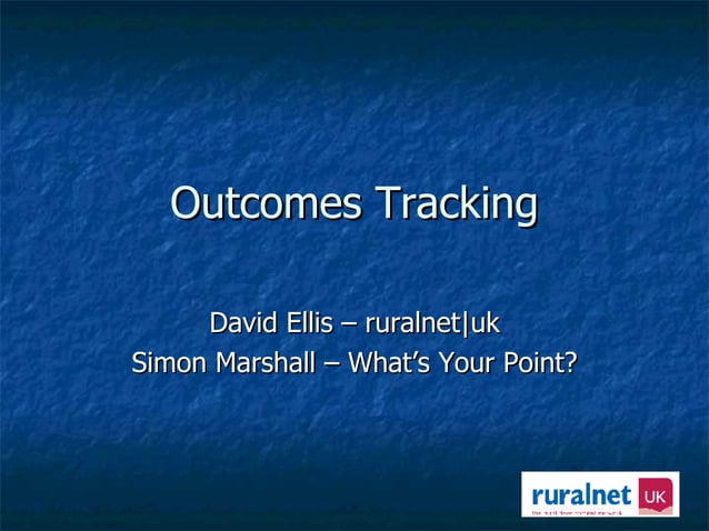 Outcomes Tracking | PPT