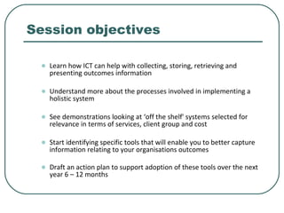 Outcomes & ict lewisham | PPT