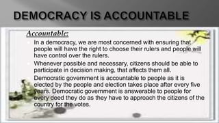 Outcomes of Democracy | PPTX