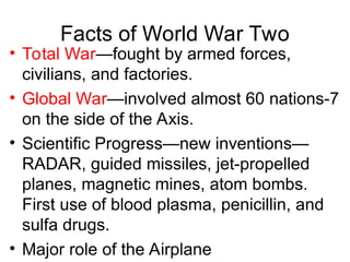 Outcomes of the World War II and it's causes | PPT