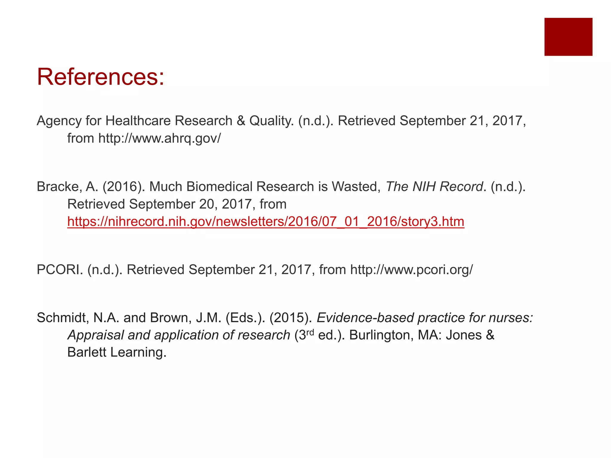 Outcomes research ppt | PPTX