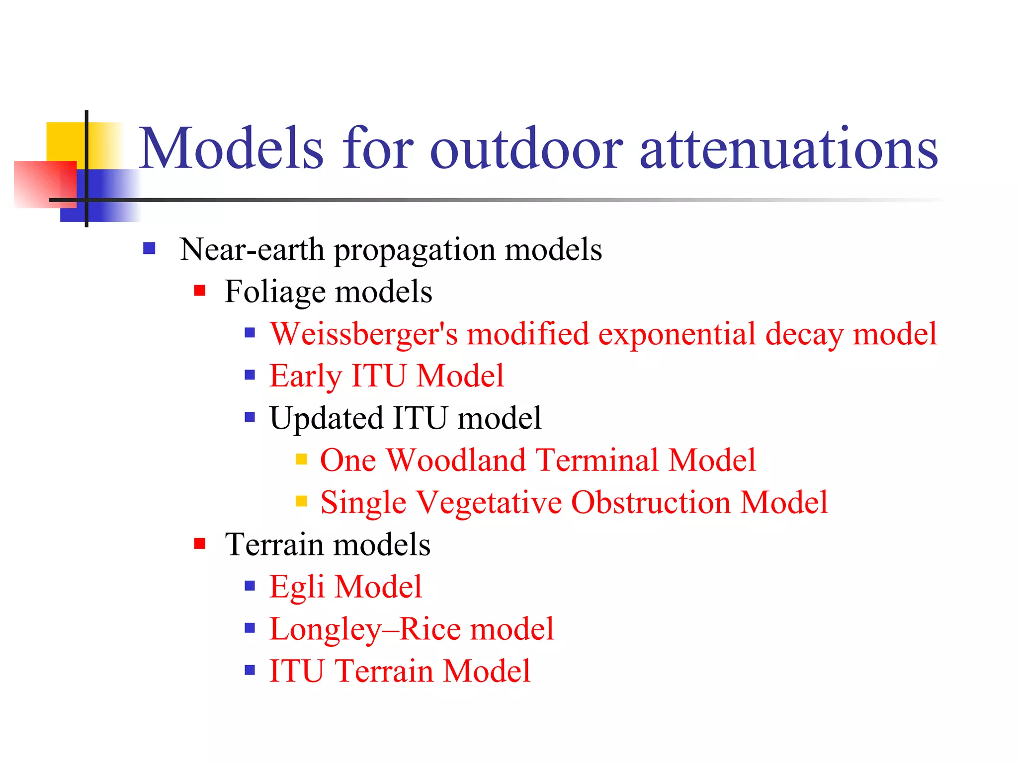 Outdoor Indoor Propagation Ppt