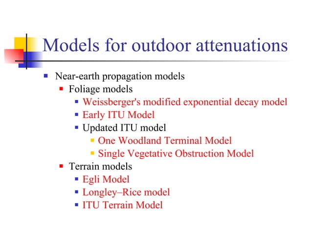 Outdoor Indoor Propagation Ppt
