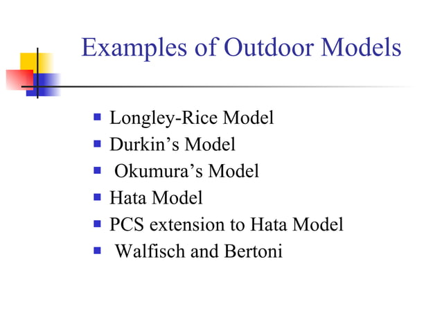 Outdoor Indoor Propagation Ppt