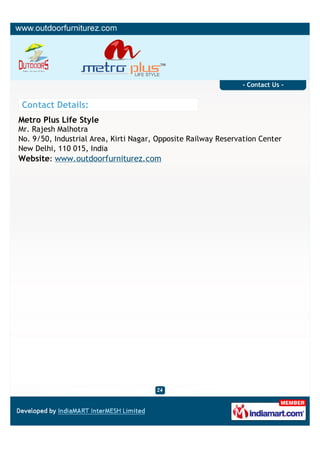 Metro Plus Life Style, New Delhi, Rattan Sofa Set | PDF