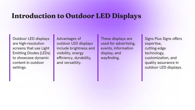 Outdoor Led Display | PDF