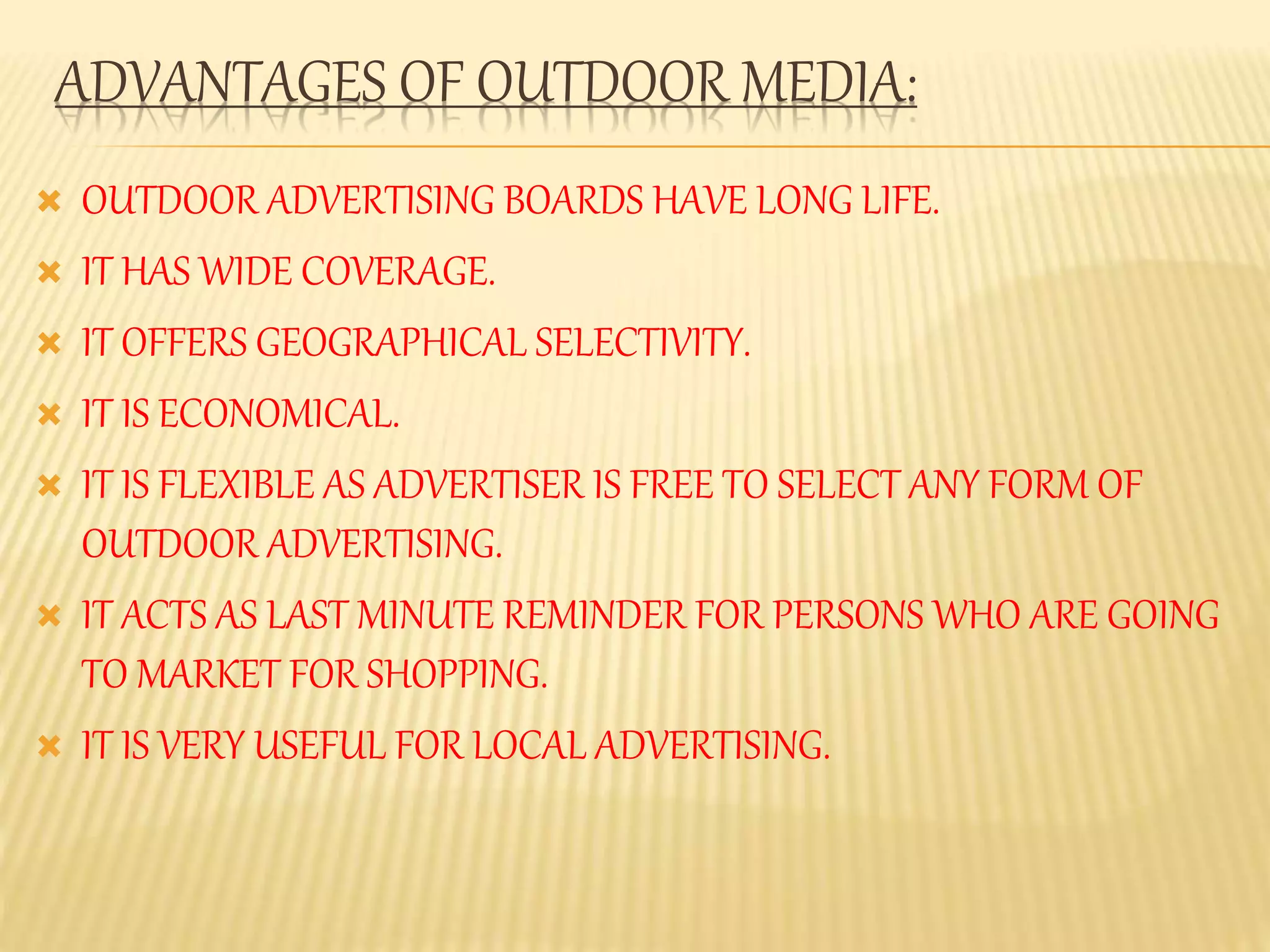 Outdoor media | PPTX