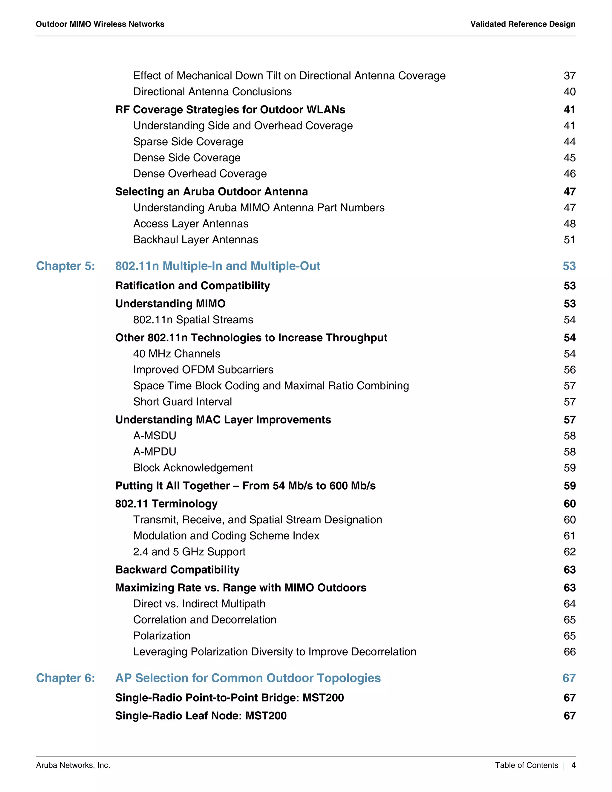 Outdoor MIMO Wireless Networks | PDF